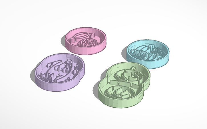 3D design Mitosis Cookie cutters - Tinkercad