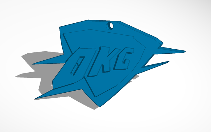 3D design OKC logo | Tinkercad