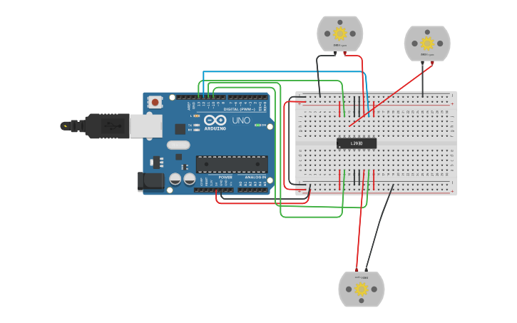 Circuit design CONTROL DE VELOCIDAD - Tinkercad