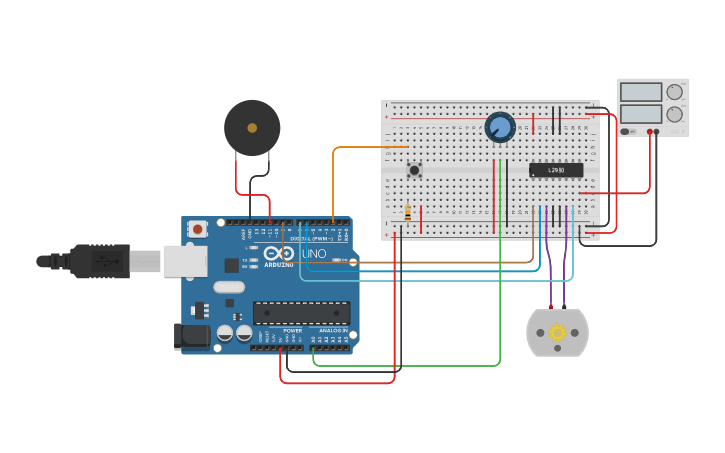 Circuit design Camera Slider - Tinkercad