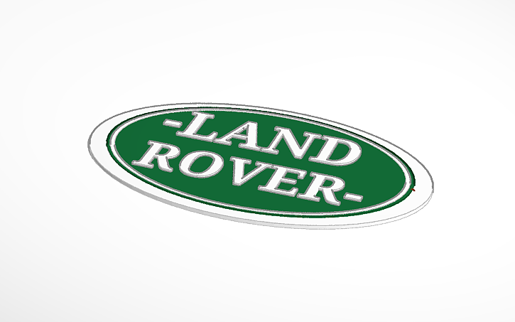 3D design Land Rover Logo - Tinkercad