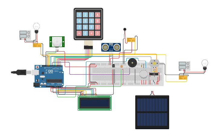 Circuit design เตรียมสอบปลายภาค IOT - Tinkercad