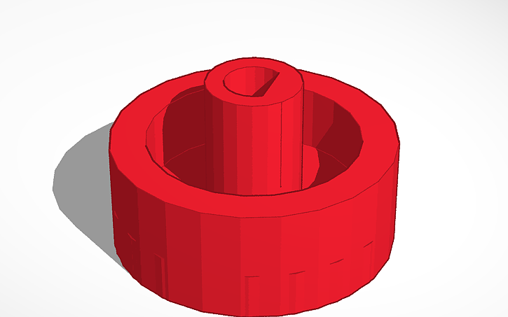 3D design knob - Tinkercad
