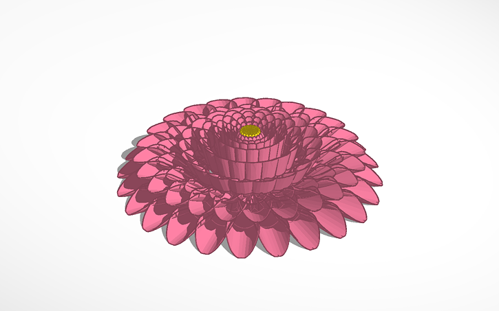3D design flower - Tinkercad