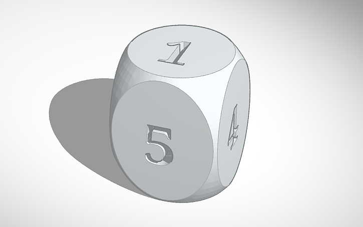 3D design noppa - Tinkercad