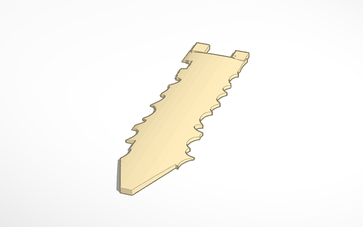 3D design sternum - Tinkercad