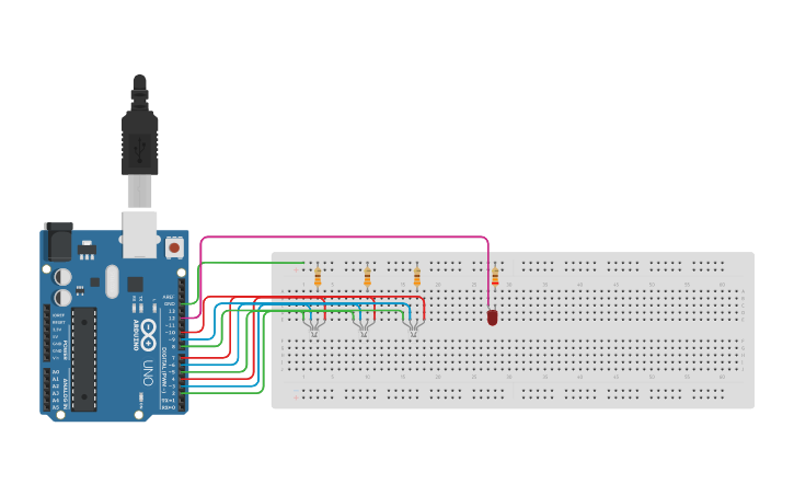 Circuit design PREGUNTA 2 | Tinkercad