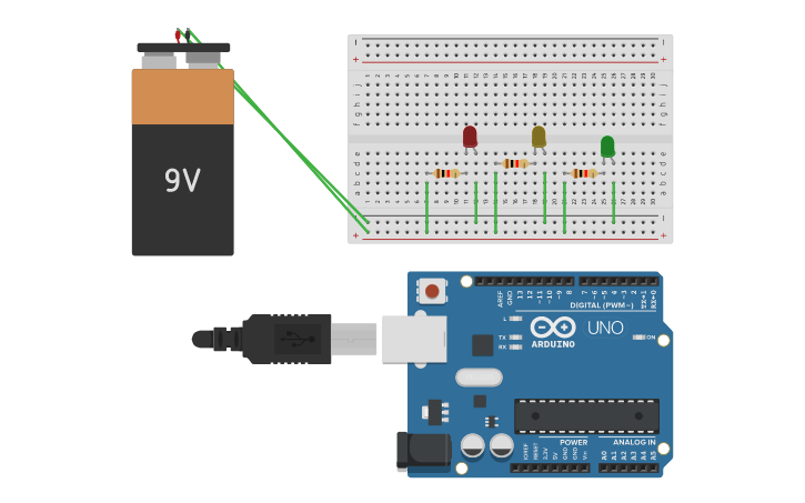 Circuit design circuit - Tinkercad