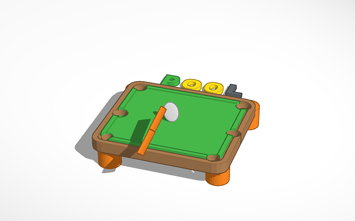 3D design pool table | Tinkercad
