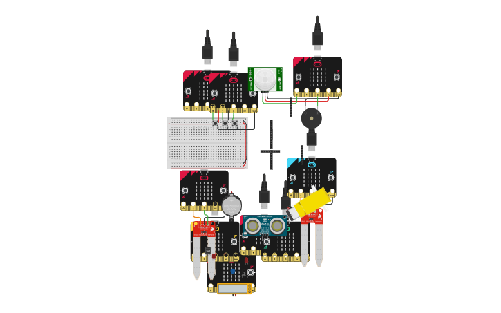 Circuit design Copy of micro:bit animation challenge - Tinkercad