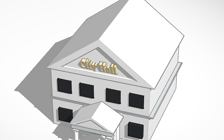 3D design City Hall - Tinkercad