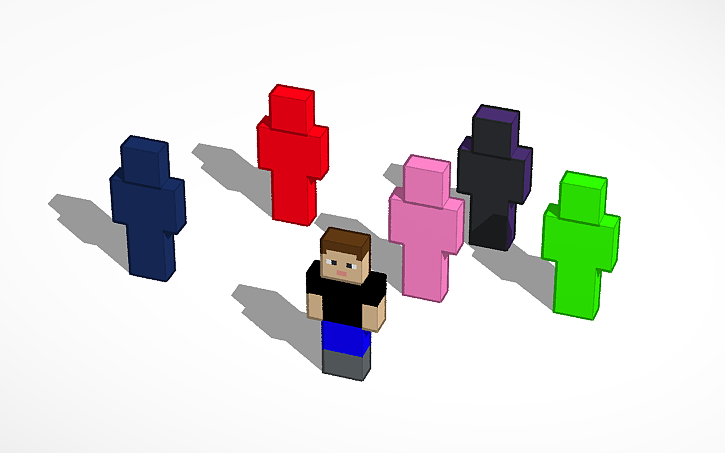 3D design Minecraft Skins - Tinkercad