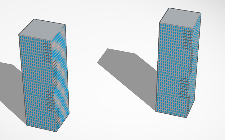 3D design World Trade Center - Tinkercad
