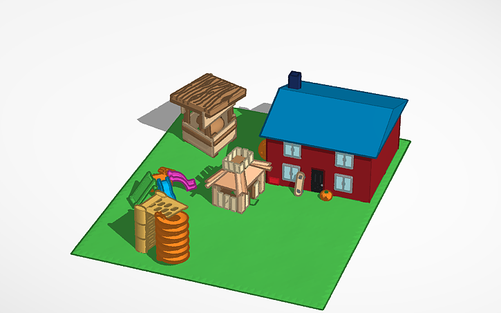 3D design Copy of Backyard - Tinkercad