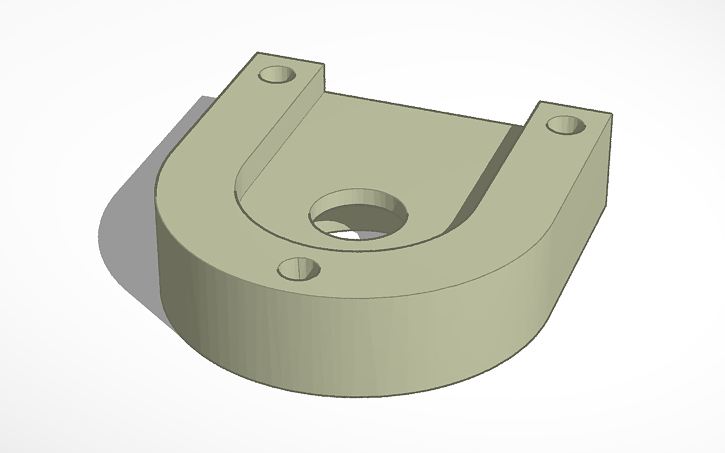 3D design Pendulum Bearing Holder (b) - Tinkercad