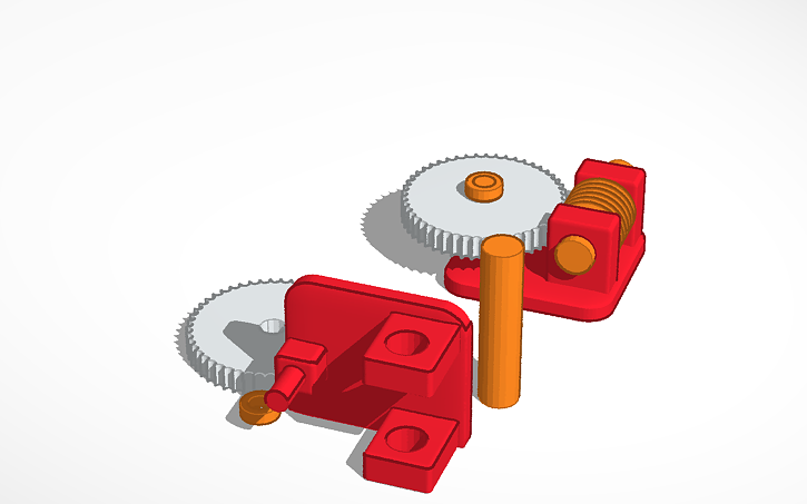 3D design Worm Drive - Tinkercad