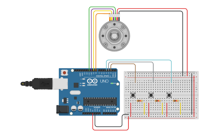 Circuit design Elevador - Tinkercad
