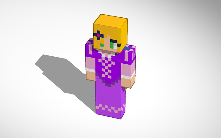 3D design Minecraft Disney Princess Rapunzel | Tinkercad