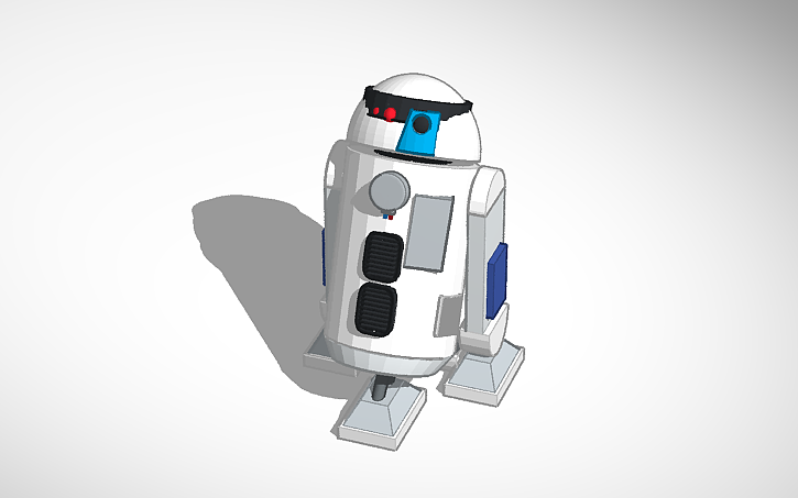 3D design R2-D2 | Tinkercad