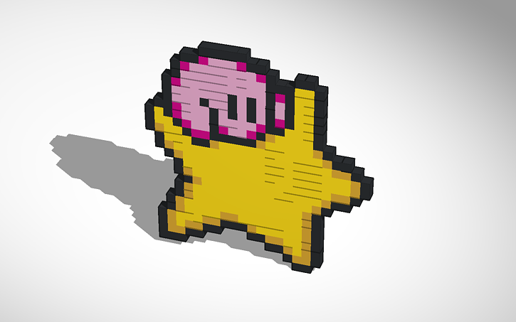 3D design Pixel Kirby | Tinkercad