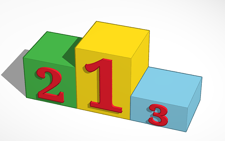 3D design podium - Tinkercad