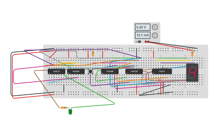 Circuit design Practica 3 - Jhon J Montenegro - Tinkercad