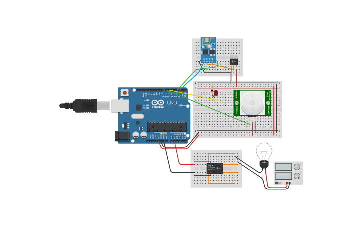 Circuit design PROJECT GHOST TEMPLATE - Tinkercad