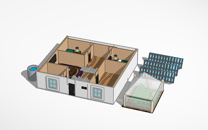 3D design smart house - Tinkercad