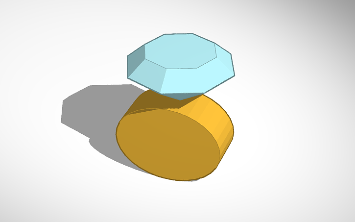 3D design Diamond ring | Tinkercad