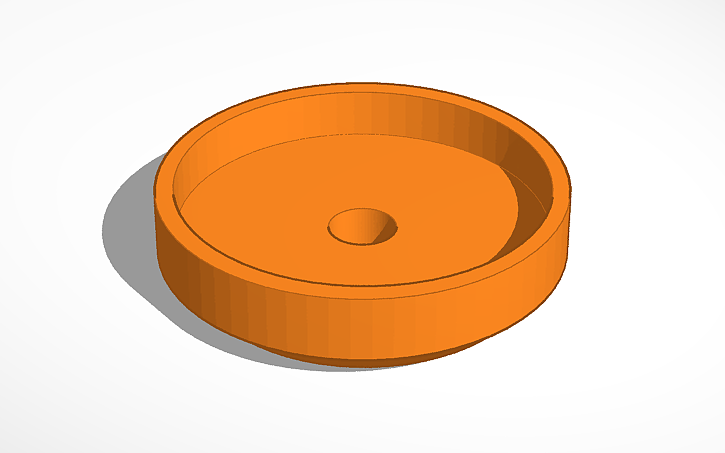 3D design lid - Tinkercad