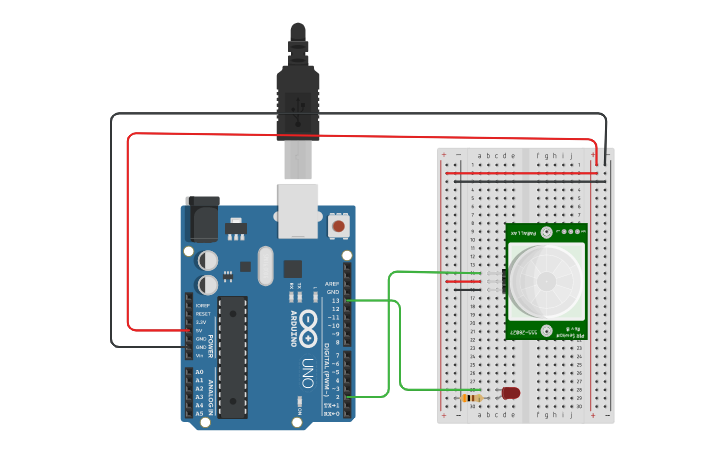 Circuit design INFRARROJO - Tinkercad