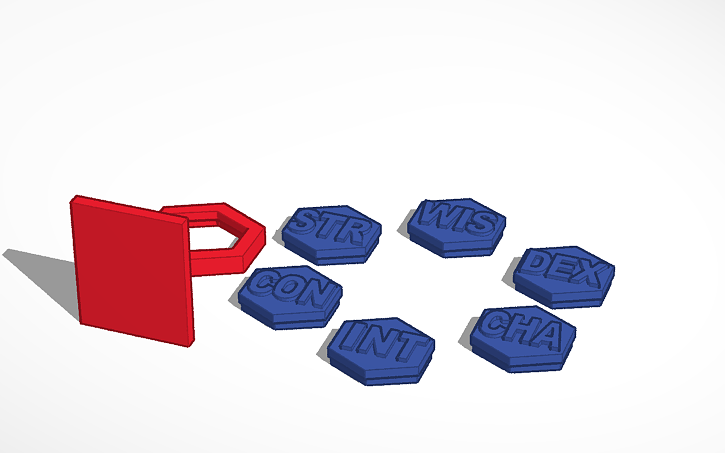 3D design Hex token | Tinkercad