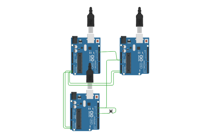 Circuit design Comunicação I2C | Tinkercad