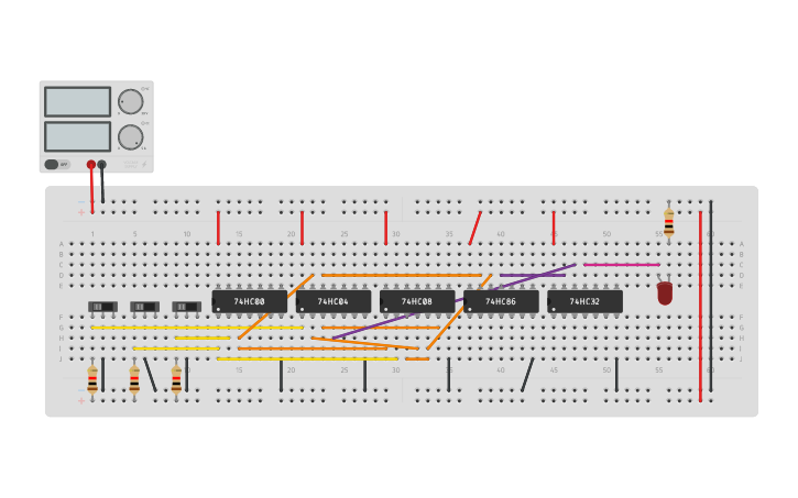 Circuit design DIgital Circuit - Tinkercad