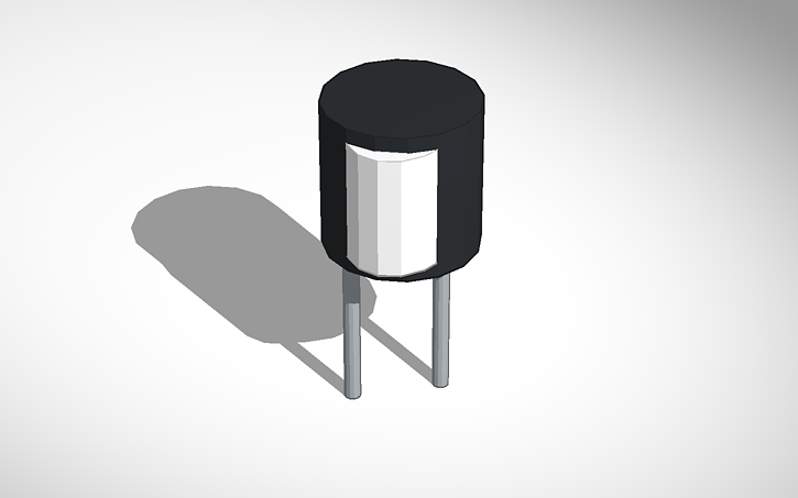 3D design capacitor - Tinkercad