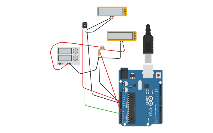 Circuit design ADC,DAC-6310460115 | Tinkercad