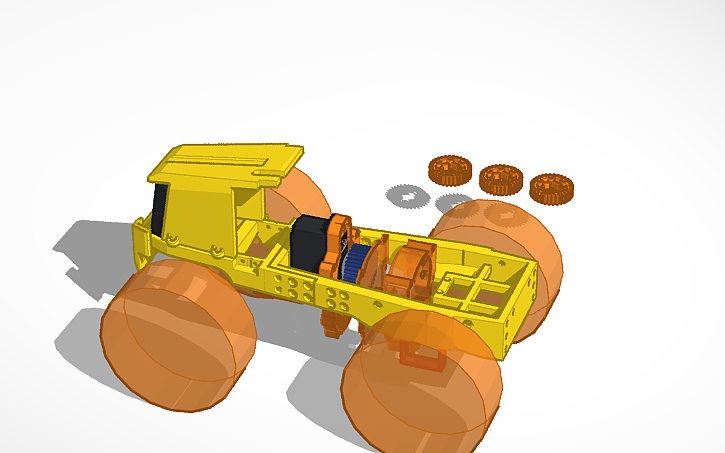 3D design backhoe-frame-r1 - Tinkercad