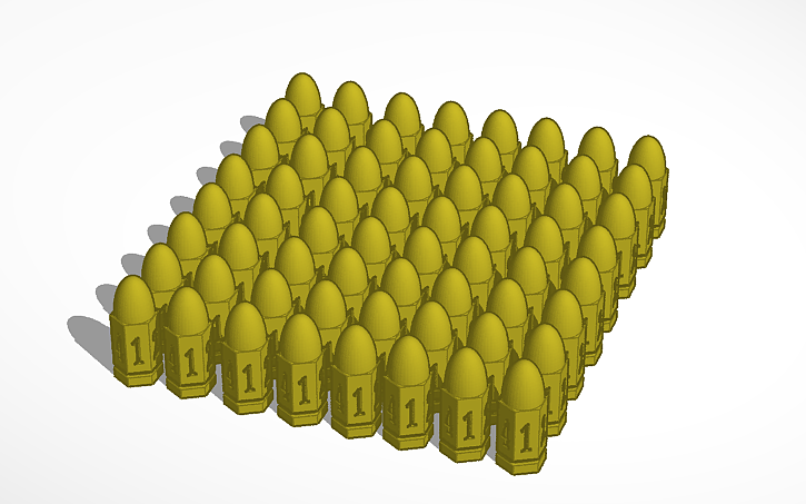 3D design tapered cylinder d6 x9 - Tinkercad