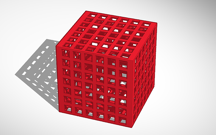 3d Design Perforated Cube Tinkercad