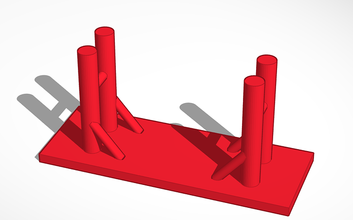 3D design Wood Work Table 1:36 - Tinkercad