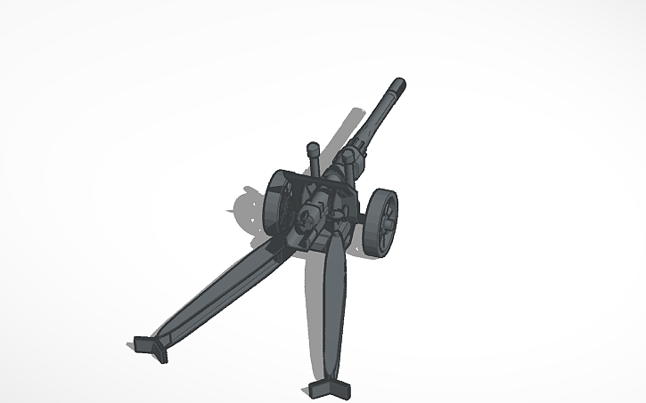 3D design 122mm Howitzer | Tinkercad