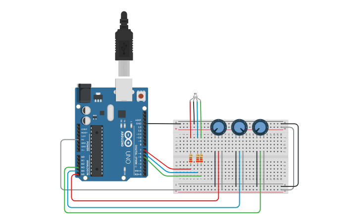 Circuit Design Rgb Led Tinkercad