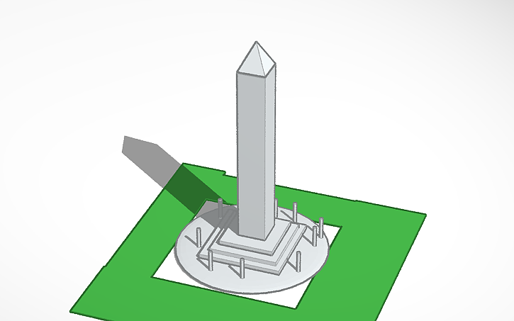 3D design Monumento Washington Alex Campos | Tinkercad