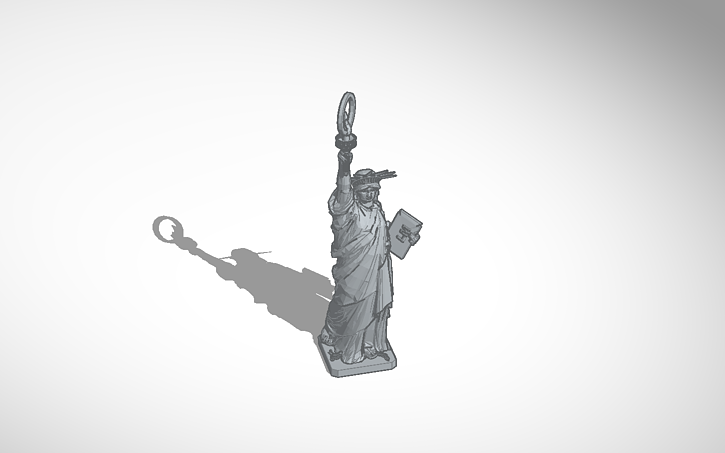 3D design Liberty Statue LM - Tinkercad