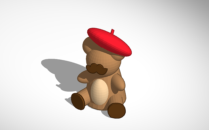 3D design Teddy bear - Tinkercad