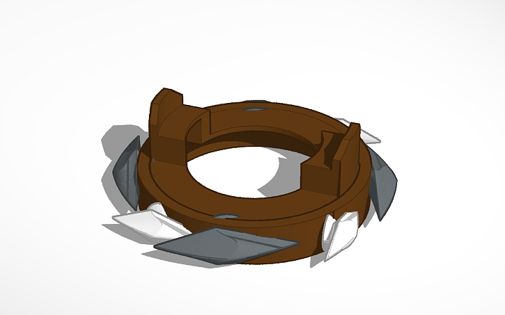3D design Beyblade Burst Turbo "Arrow" Disk (Trap Indius Disk) - Tinkercad
