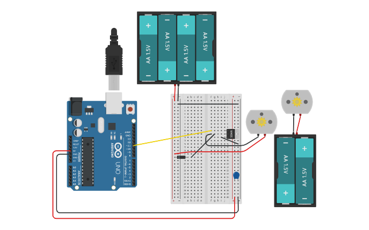 Circuit Design Single Direction Dc Motor Experiment Tinkercad