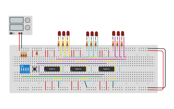 Circuit design Parking Slot - Tinkercad
