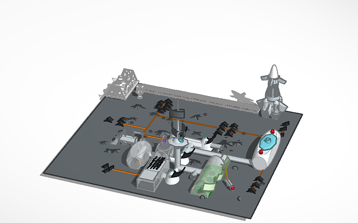 3D design Lunar base | Tinkercad