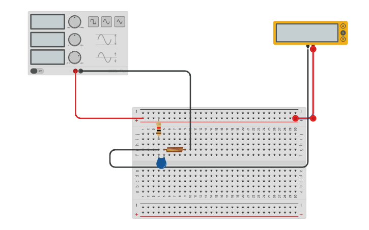 Circuit design Circuito RLC - Tinkercad